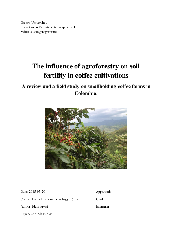 (PDF) The Influence of Agroforestry on Soil Fertility in Coffee ...