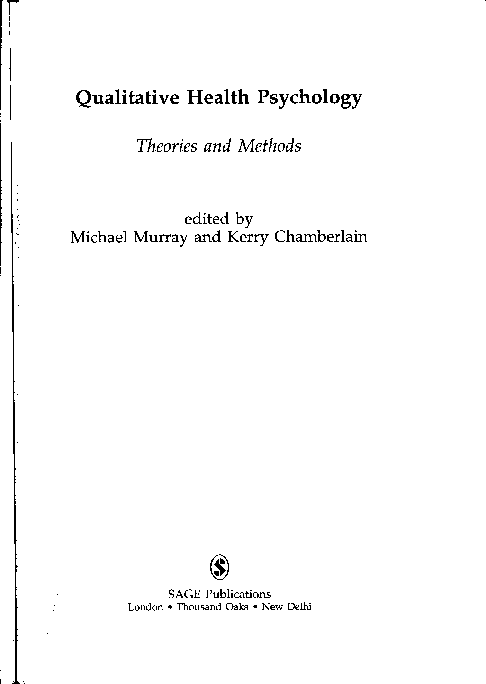 (PDF) The storied nature of health and illness