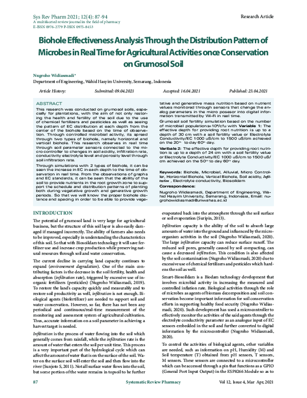 (PDF) Biohole Effectiveness Analysis Through the Distribution Pattern ...