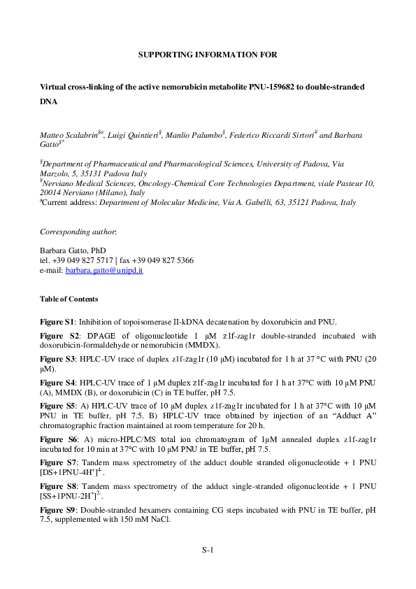 (PDF) Virtual Cross-Linking of the Active Nemorubicin Metabolite PNU ...