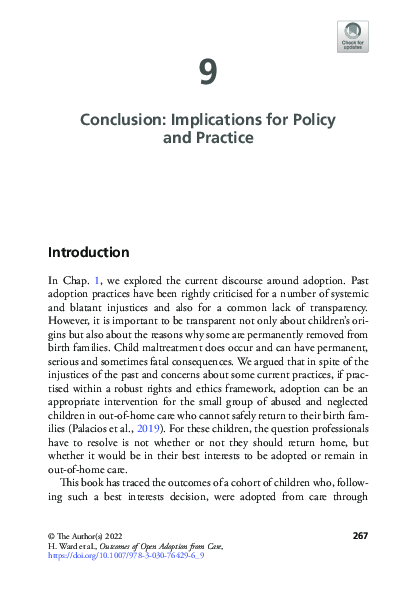 (PDF) Conclusion: Implications for Policy and Practice