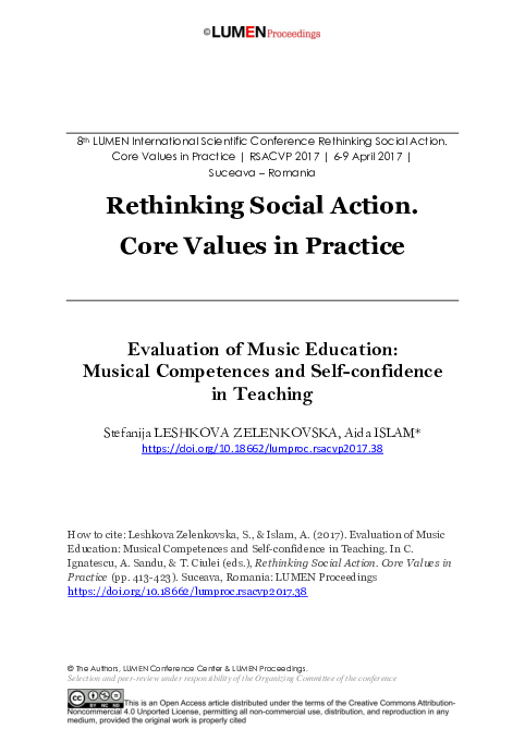 (PDF) Evaluation of Music Education: Musical Competences and Self ...