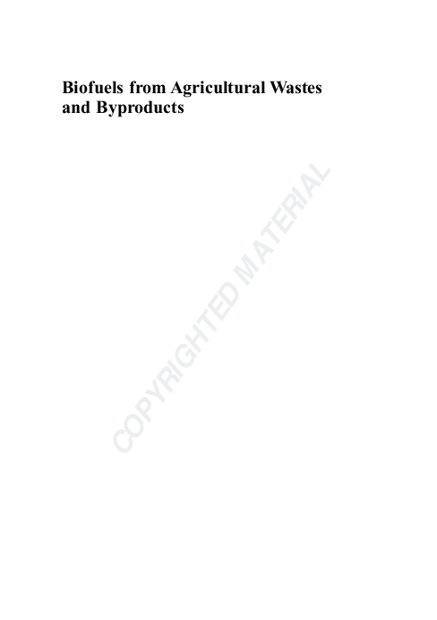 (PDF) Biofuels from agricultural wastes and byproducts