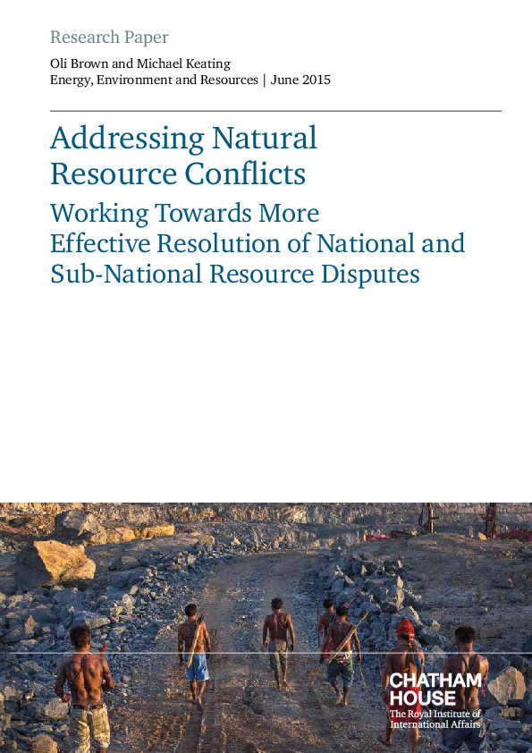 (PDF) Addressing Natural Resource Conflicts: Working Towards More ...