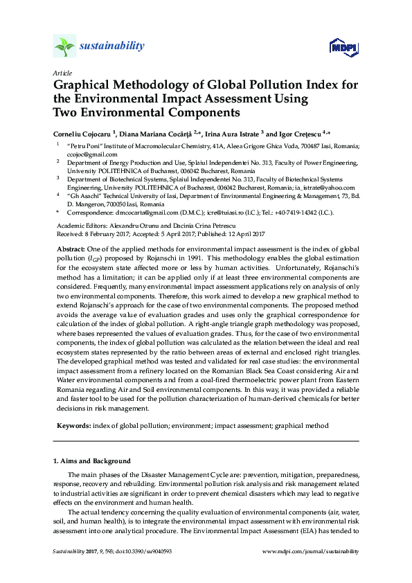 (PDF) Graphical Methodology of Global Pollution Index for the ...