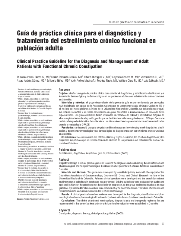 (PDF) Clinical Practice Guideline for the Diagnosis and Management of ...