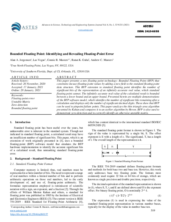 (PDF) Bounded Floating Point: Identifying and Revealing Floating-Point ...