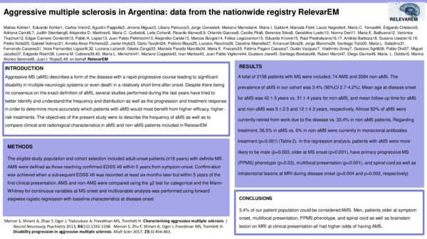 (PDF) Aggressive multiple sclerosis in Argentina: Data from the ...
