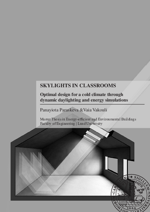 (PDF) Skylights in classrooms, optimal design for a cold climate through dynamic daylighting and ...