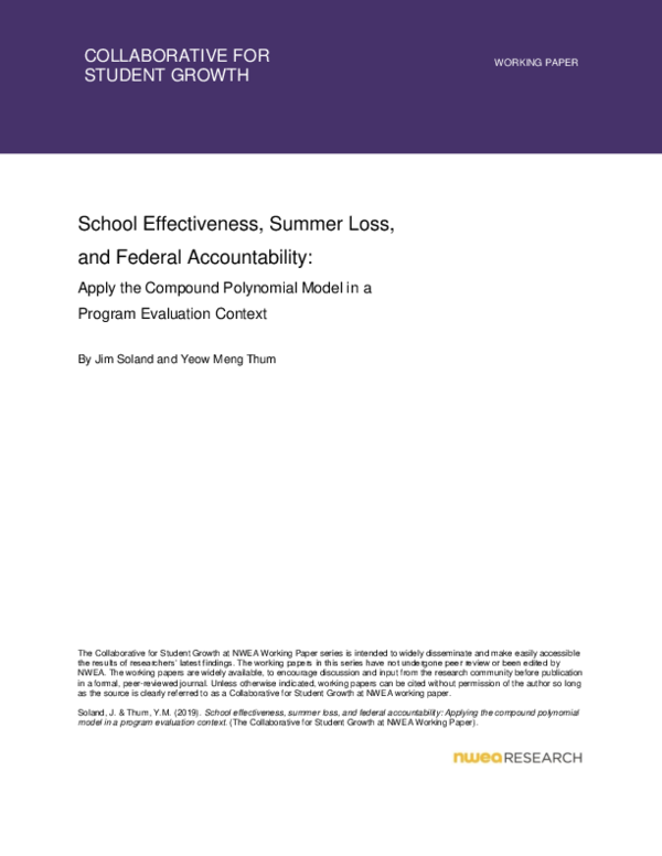 (PDF) Apply the Compound Polynomial Model in a Program Evaluation Context