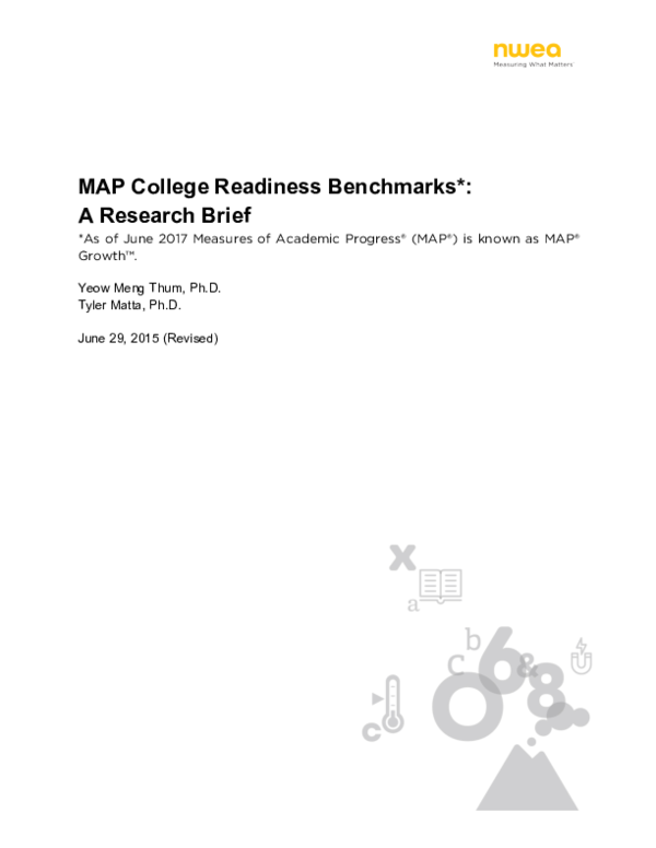 (PDF) MAP College Readiness Benchmarks: A Research Brief