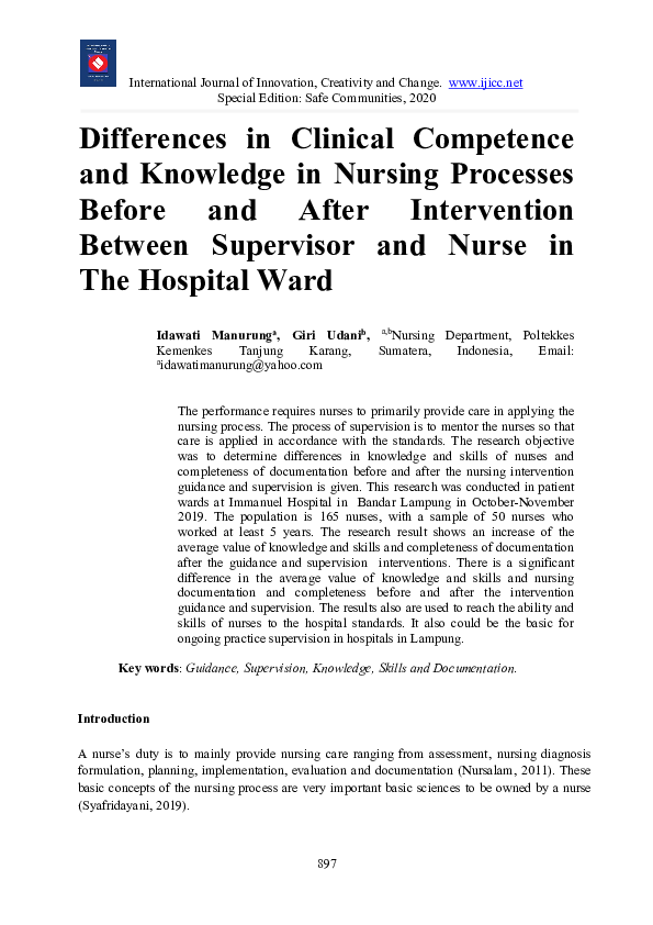(PDF) Differences in Clinical Competence and Knowledge in Nursing ...