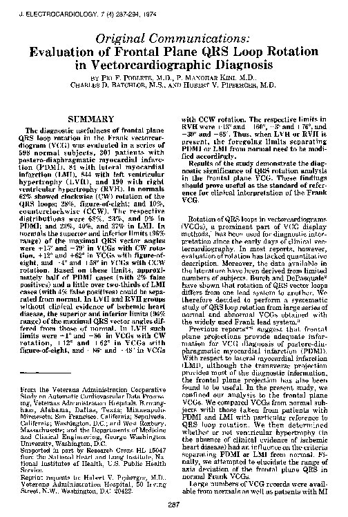 (PDF) Evaluation of frontal plane QRS loop rotation in ...