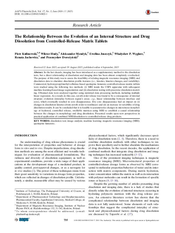 Pdf The Relationship Between The Evolution Of An Internal Structure