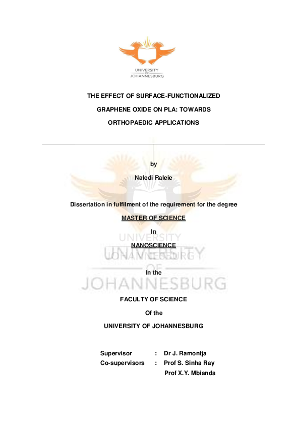 (PDF) The effect of surface-functionalized graphene oxide on PLA ...