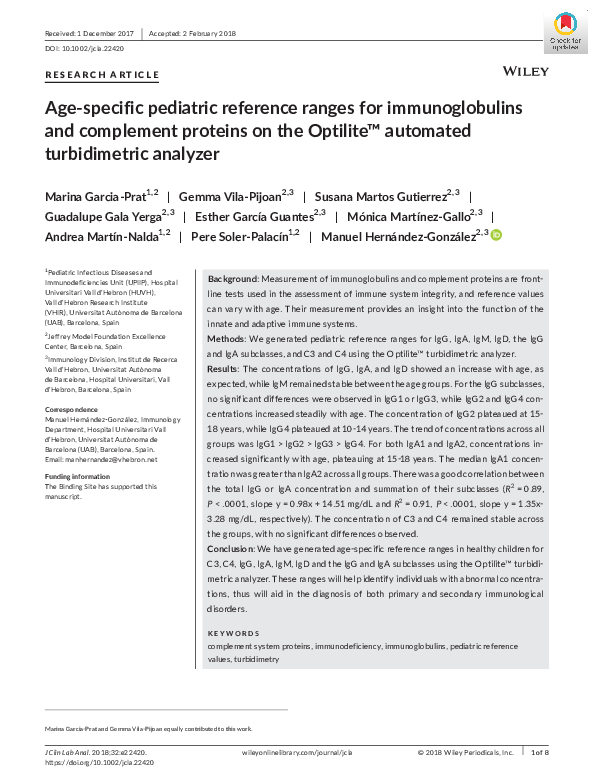 (PDF) {"__content__"=>"Age-specific pediatric reference ranges for ...