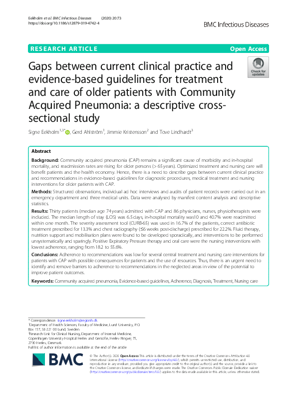 (PDF) Gaps between current clinical practice and evidence-based ...