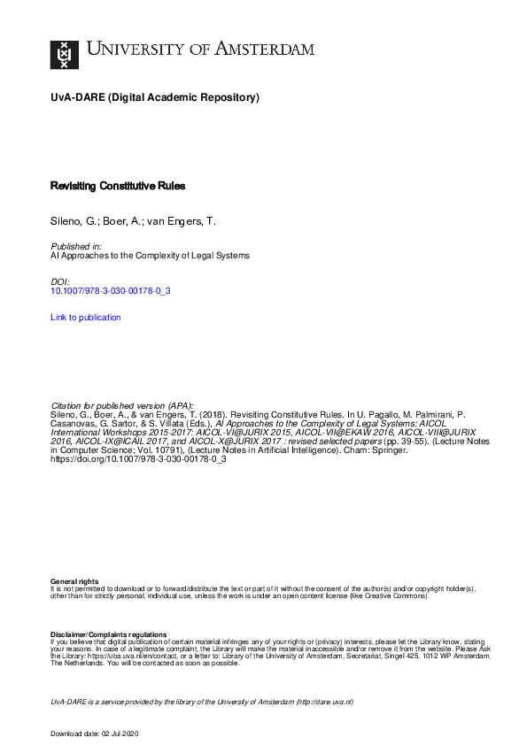 (PDF) Revisiting Constitutive Rules