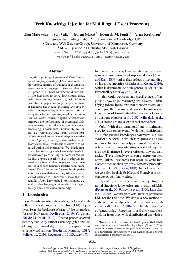(PDF) Verb Knowledge Injection for Multilingual Event Processing