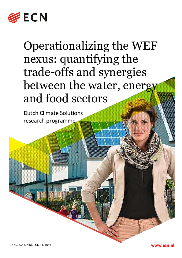 (PDF) Operationalizing the WEF nexus: quantifying the trade-offs and ...