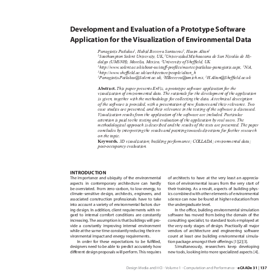 Pdf Development And Evaluation Of A Prototype Software Application