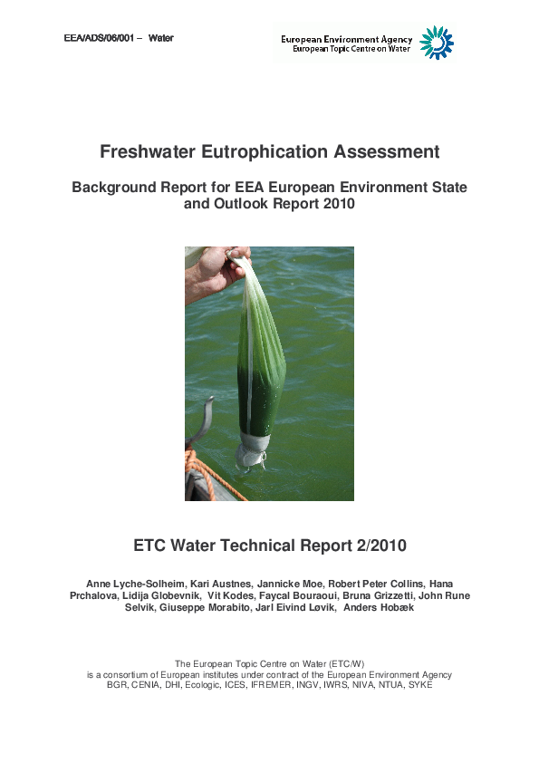 (PDF) Freshwater Eutrophication Assessment Background Report for EEA ...