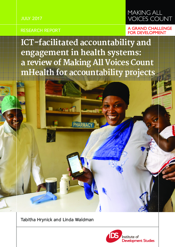 (PDF) ICT-facilitated accountability and engagement in health systems: a review of Making All ...