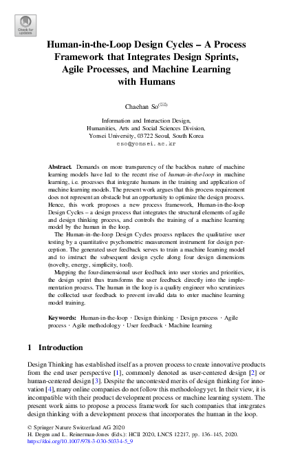 (PDF) Human-in-the-Loop Design Cycles - A Process Framework that ...