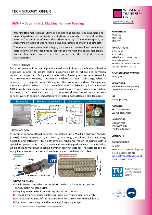 (PDF) DMHP – Deterministic Machine Hammer Peening