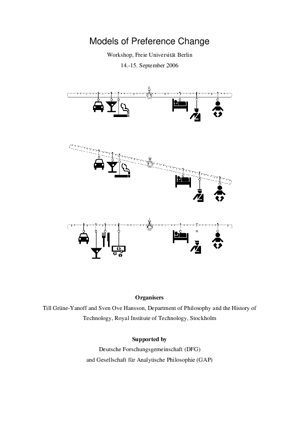 (PDF) Models of Preference Change