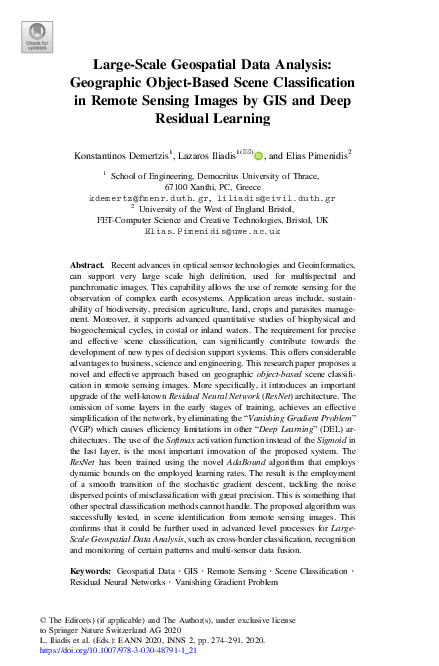 Pdf Large Scale Geospatial Data Analysis Geographic Object Based Scene Classification In