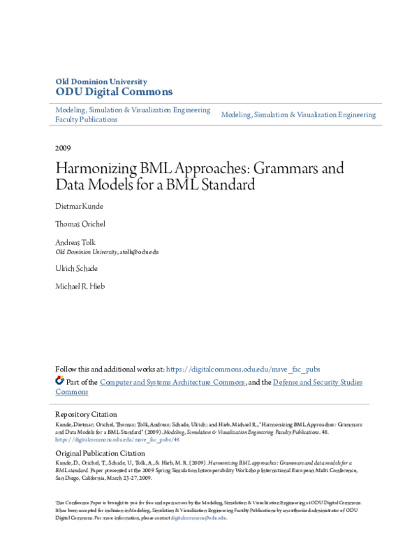 (PDF) Harmonizing BML Approaches: Grammars and Data Models for a BML ...