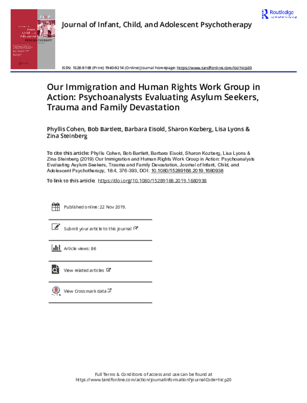 (PDF) Our Immigration and Human Rights Work Group in Action ...