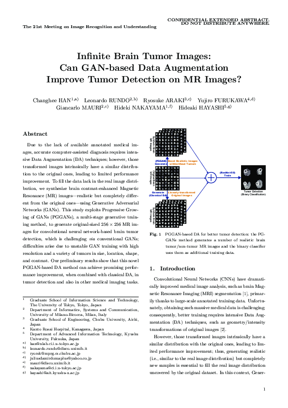 Pdf Infinite Brain Tumor Images Can Gan Based Data Augmentation