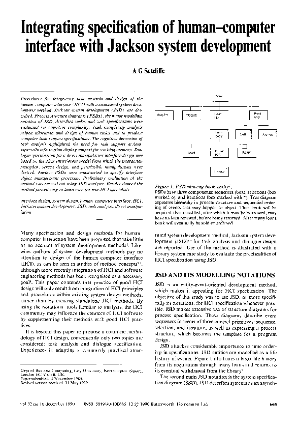 (PDF) Integrating specification of human-computer interface with ...