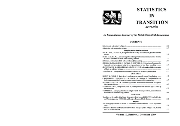 Pdf Imputation In Two Phase Sampling