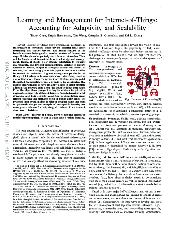 (PDF) Learning and Management for Internet of Things: Accounting for ...