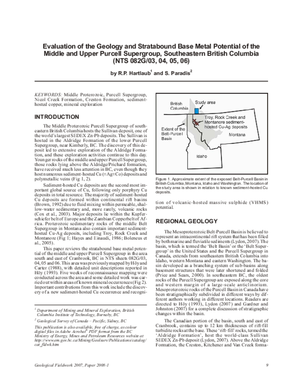 (PDF) Evaluation of the Geology and Stratabound Base Metal Potential of ...