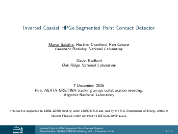 (PDF) Inverted Coaxial HPGe Segmented Point Contact Detector