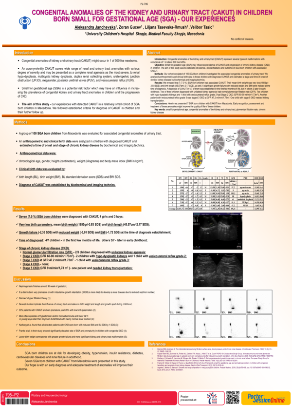 (PDF) Congenital Anomalies of the Kidney and Urinary Tract (CAKUT) in ...