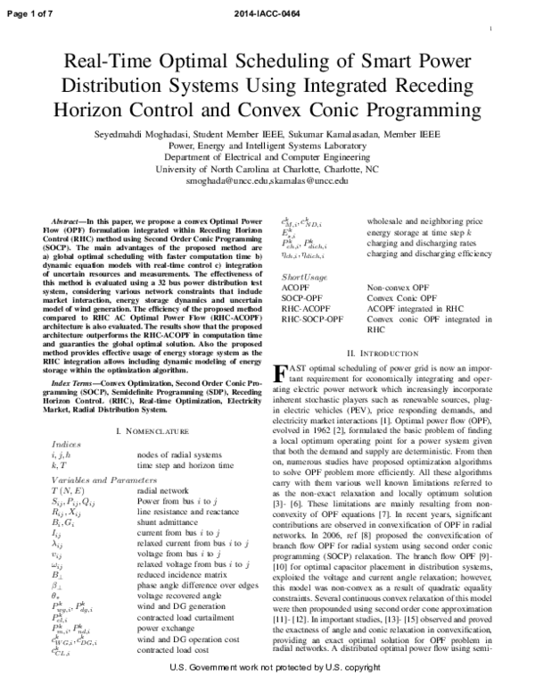 (PDF) Real-Time Optimal Scheduling for Power Systems