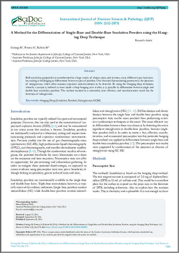 (PDF) A Method for the Differentiation of Single-Base and Double-Base ...