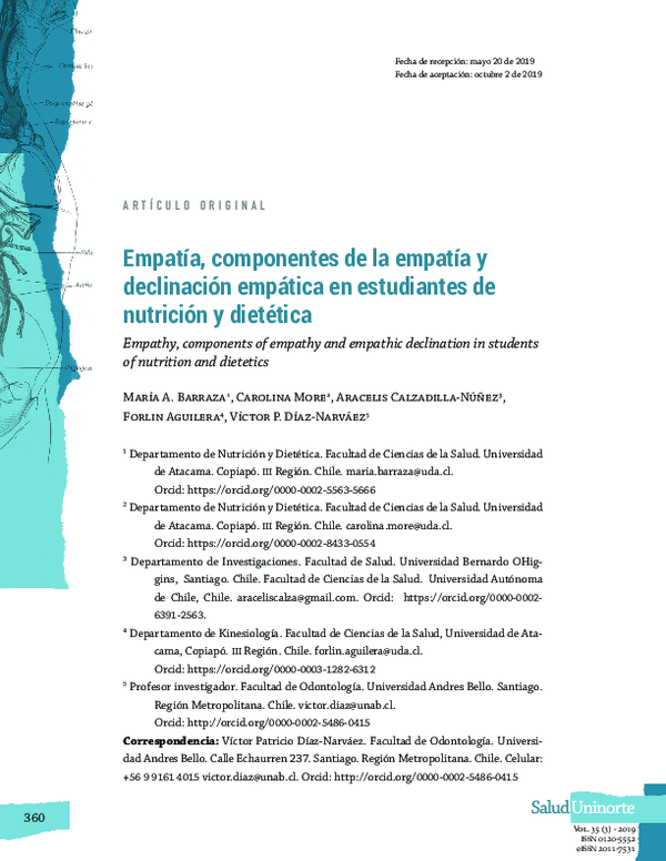 (PDF) Empatía, componentes de la empatía y declinación empática en ...