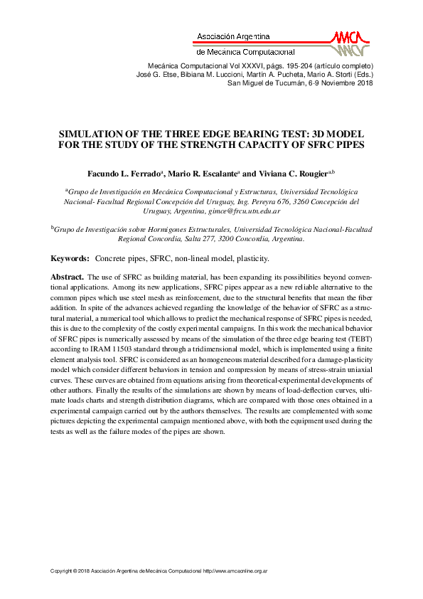 (PDF) Simulation of the Three Edge Bearing Test: 3D Model for the Study ...