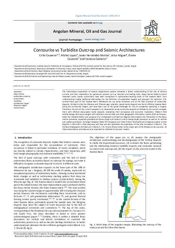 (PDF) Contourite vs Turbidite Outcrop and Seismic Architectures