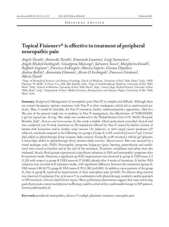 (PDF) Topical Fisionerv® is effective in treatment of peripheral ...