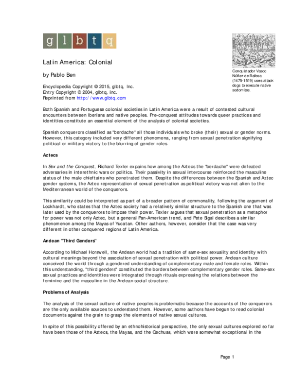 (PDF) Latin America: Colonial