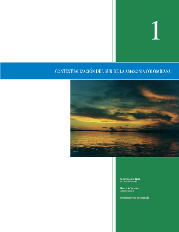 (PDF) CONTEXTUALIZACIÓN DEL SUR DE LA AMAZONIA COLOMBIANA