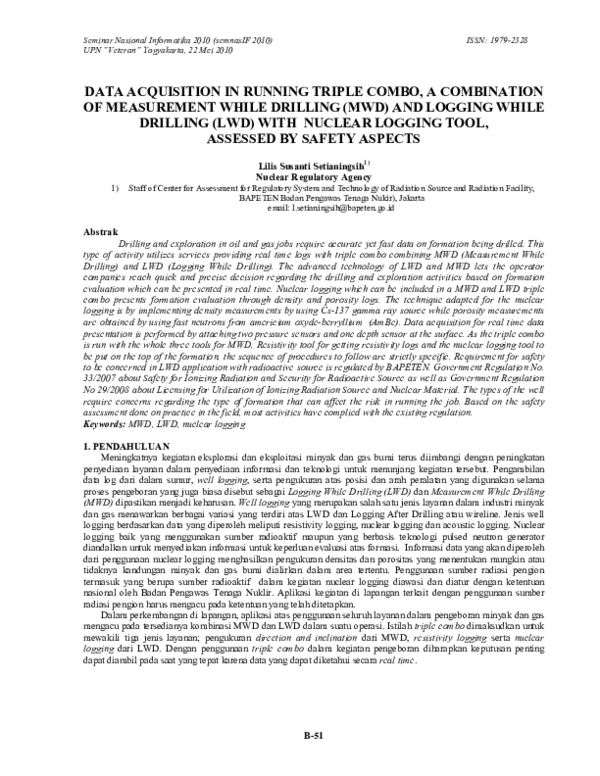 (PDF) Data Acquisition in Running Triple Combo, a Combination of ...