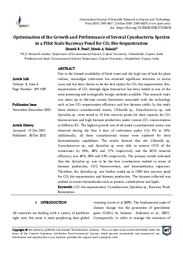 (PDF) Optimization of the Growth and Performance of Several ...